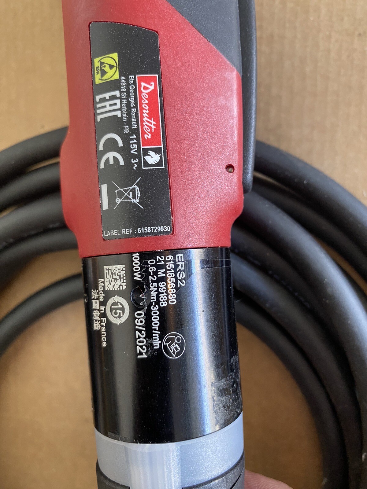 DESOUTTER - 6159326810 - CVIR II CONTROLLER - 15 PHASES PER CYCLE, 115V ...