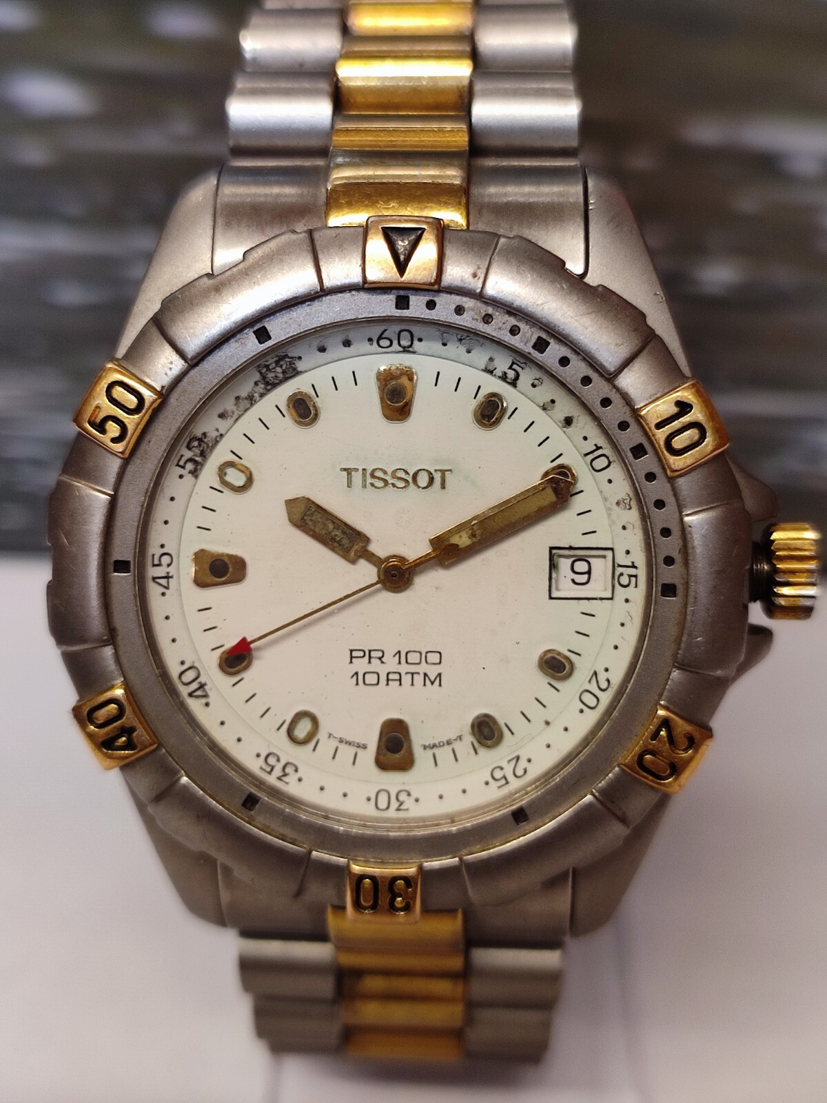 TISSOT PR 100 QUARTZ PATINA DIAL P363/463 SWISS MEN'S FULL WORKING ...