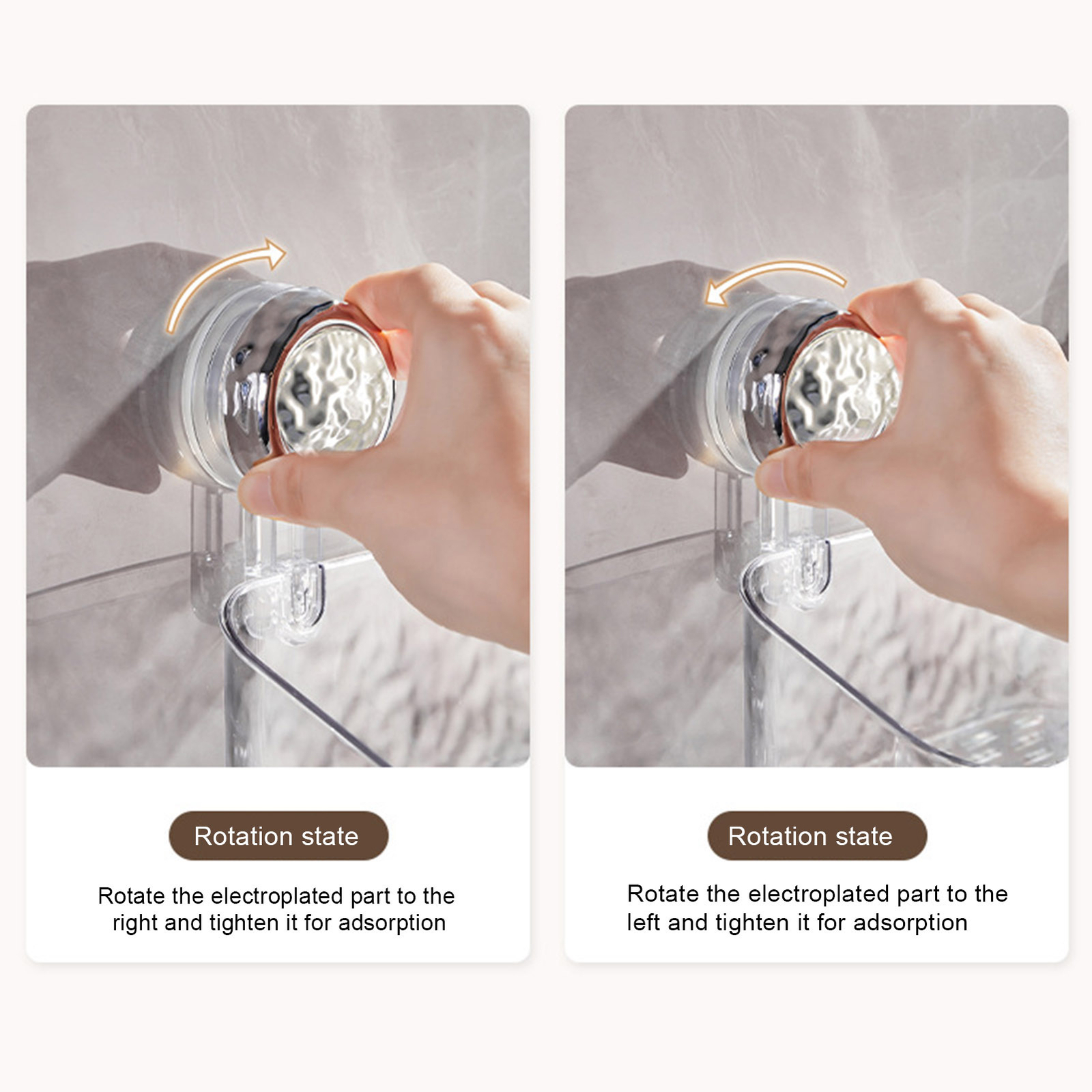 Suction Cup Rack No-drill Storage Solution Wall-mounted Bathroom ...