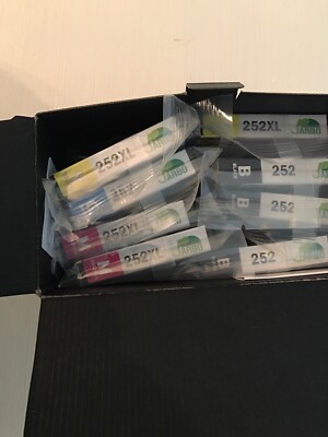 Ink Cartridges for Epson Printers 252 252XL Black Yellow Magenta Cyan ...