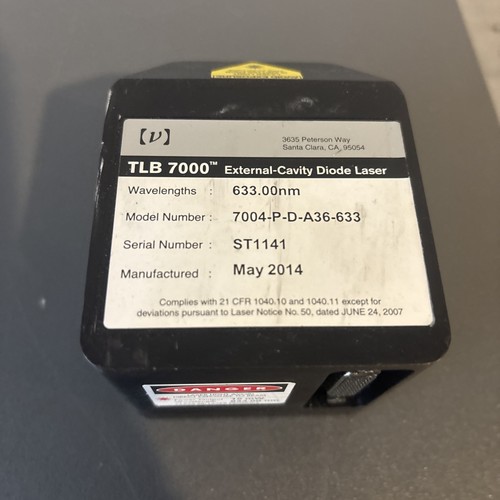 New Focus Vortex Stablewave ECDL Laser System 633 nm 9mW TESTED #2 | eBay