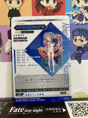 Abigail Williams Foreigner Fate Grand Order FGO Wafer Card vol.10 SR23 ...