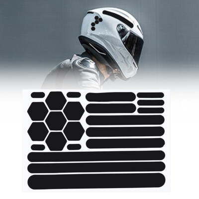 Motorcycle Helmet Reflective Stickers Reflective Tape Decal for Helmets ...