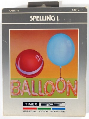 Timex 2068 Educational Tape: Spelling I, with original box and manual ...