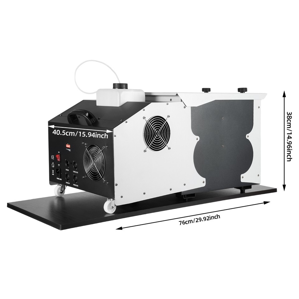 1500W Low Lying Smoke Fog Machine DMX DJ Stage Fogger Dry Ice Effect ...