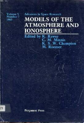 Advances in space research Models of the atmosphere and ionispher | eBay