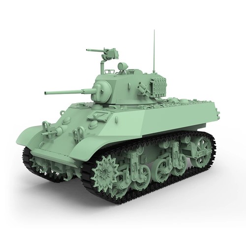 SSMODEL SS72506 1/72 25mm Military Model Kit US M3A3 Stuart Light Tank ...