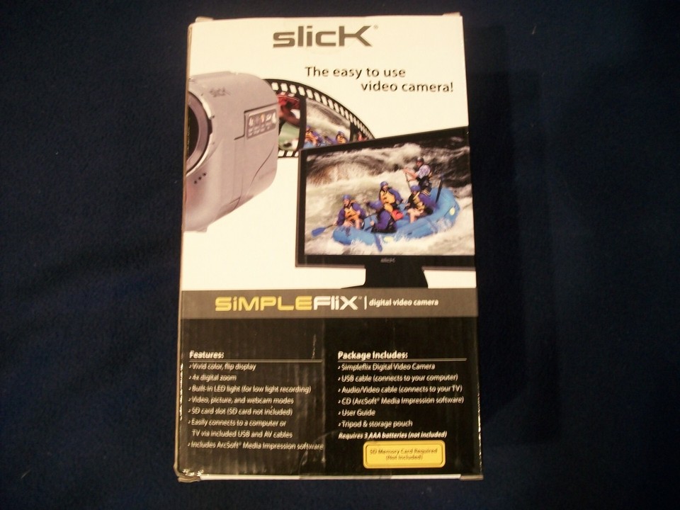 SLICK SIMPLEFLIX DIGITAL VIDEO CAMERA New in Sealed Packaging | eBay