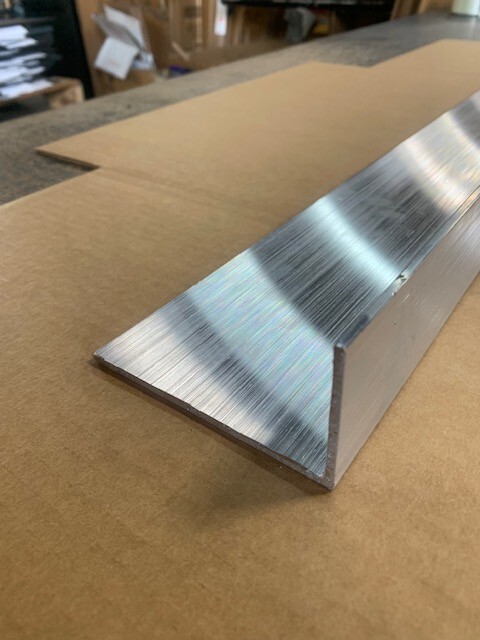 1/8" Thick x 2" x 4" Aluminum Angle x 48" Length, 6063-T52 Aluminum | eBay