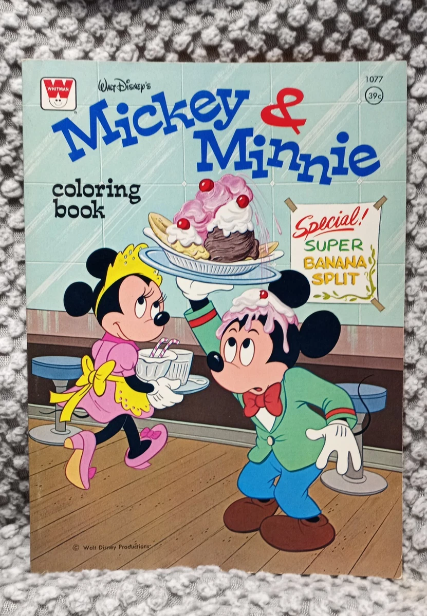 Mickey And Minnie Vintage Coloring Pages