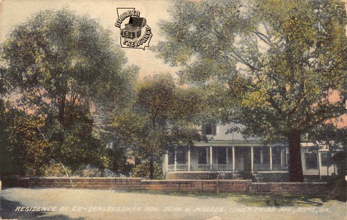 GA~GEORGIA~ROME~RESIDENCE OF EX-CONGRESSMAN JOHN W. MADDOX~LOWER 3RD ...