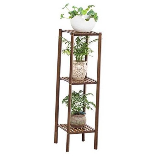 Bamboo Utility 3 Tier Plant Stand Rack Multiple Flower Pot Holder 3 ...
