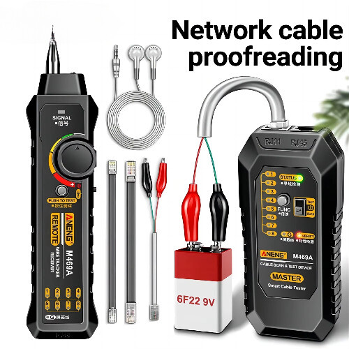 Network Cable Tester Tester Finder Wire Tracker Receiver Network Repair ...