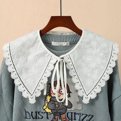 Lace Ruffled Trim Shawl Wrap Double Layer Ruffles Shoulder Wrap Women ...