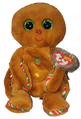 Ty Beanie Bellies - CRISPIN the Gingerbread Man 6" NEW MWMTs Stuffed ...