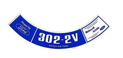 302-2V Regular Fuel Air Cleaner Decal For 1969-1977 Ford Bronco | eBay