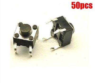 50Pcs Dip Tact Switch 4.5X4.5X5MM 4-Pin Tactile Push Button Switch New ...