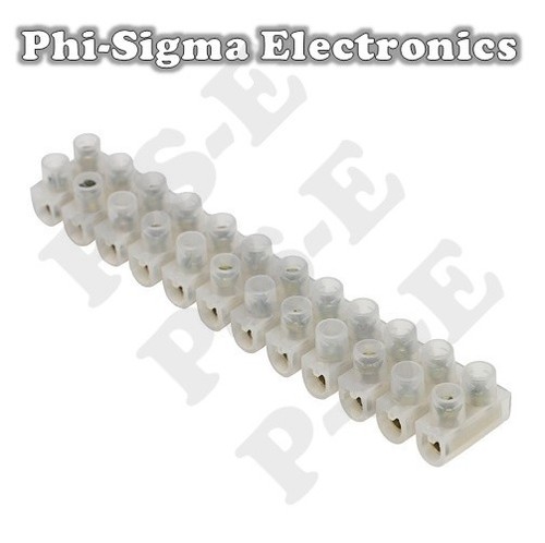 Terminal Block Strip Electrical Wire Connectors 3A 5A 10A 15A | eBay