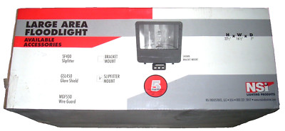 NSI Lighting Large Area Floodlight Bronze 250W HP Sodium Lamp 22.5 x 16 ...