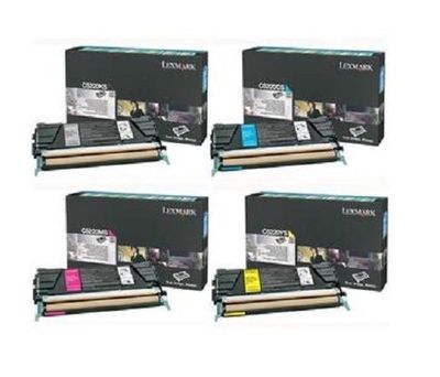 4 X Lexmark Toner C522 C524n C532n C534n/C5220KS C5220CS C5220MS ...