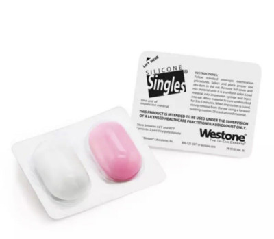 Hearing Aid Ear Canal Impression Material Westone Silicone Singles Ear ...