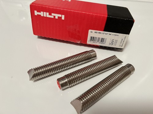 Hilti 316 Stainless Internally Threaded Insert Anchors 1/2"x5" HIS-RN ...