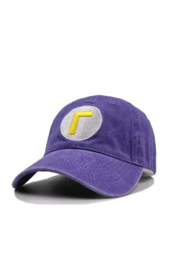 Super Mario baseball cap Cotton Waluigi Adjusted Sun hat outdoor ...