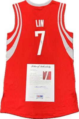 Jeremy Lin signed jersey PSA/DNA AUTO 10 Houston Rockets Autographed | eBay
