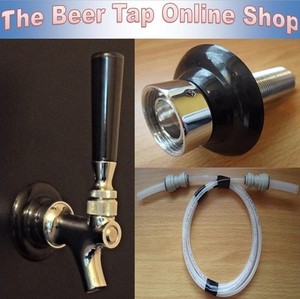 Draft Beer Tap Faucet & Shank With Beer Line. Kegerator / Keezer ...
