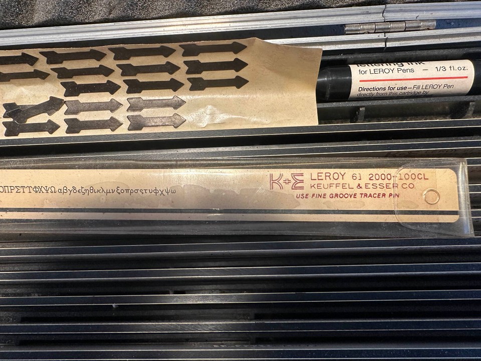 Vintage Leroy II Lettering Set by Keuffel & Esser Co. Drafting near ...