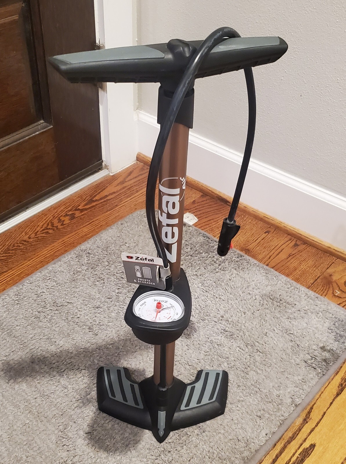 Zefal Floor Bicycle/Bike Pump Profil Max Z-Switch 1.1m Hose 11 Bar/160 ...