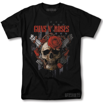 Guns N Roses Shirt Classic Rock Tour Merch Vntg Graphic Design T-Shirt ...