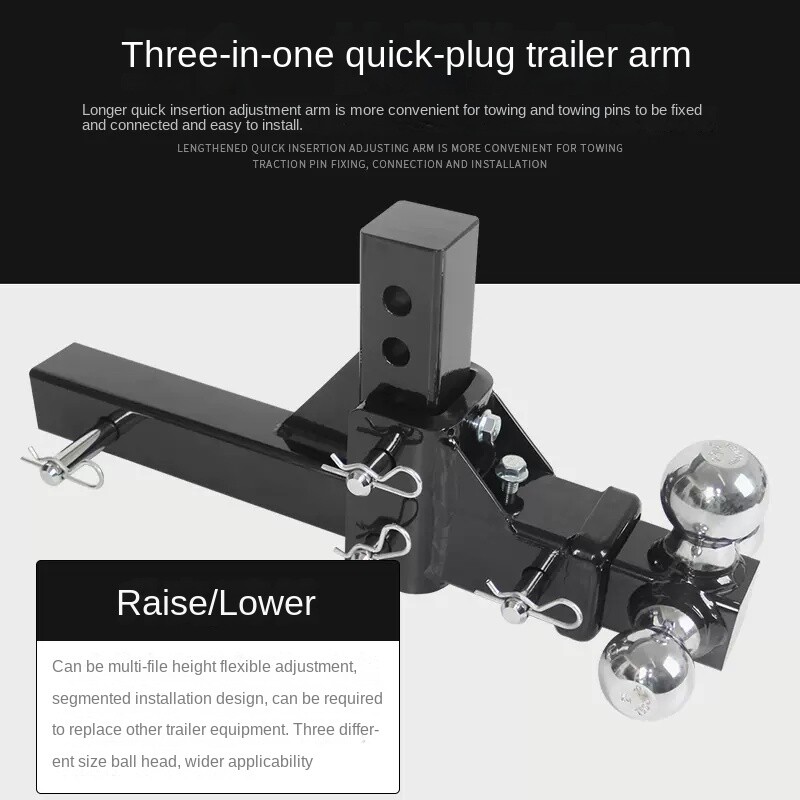 Three-in-one Car Quick Plug Trailer Hitch Lift Trailer Arm Conversion ...