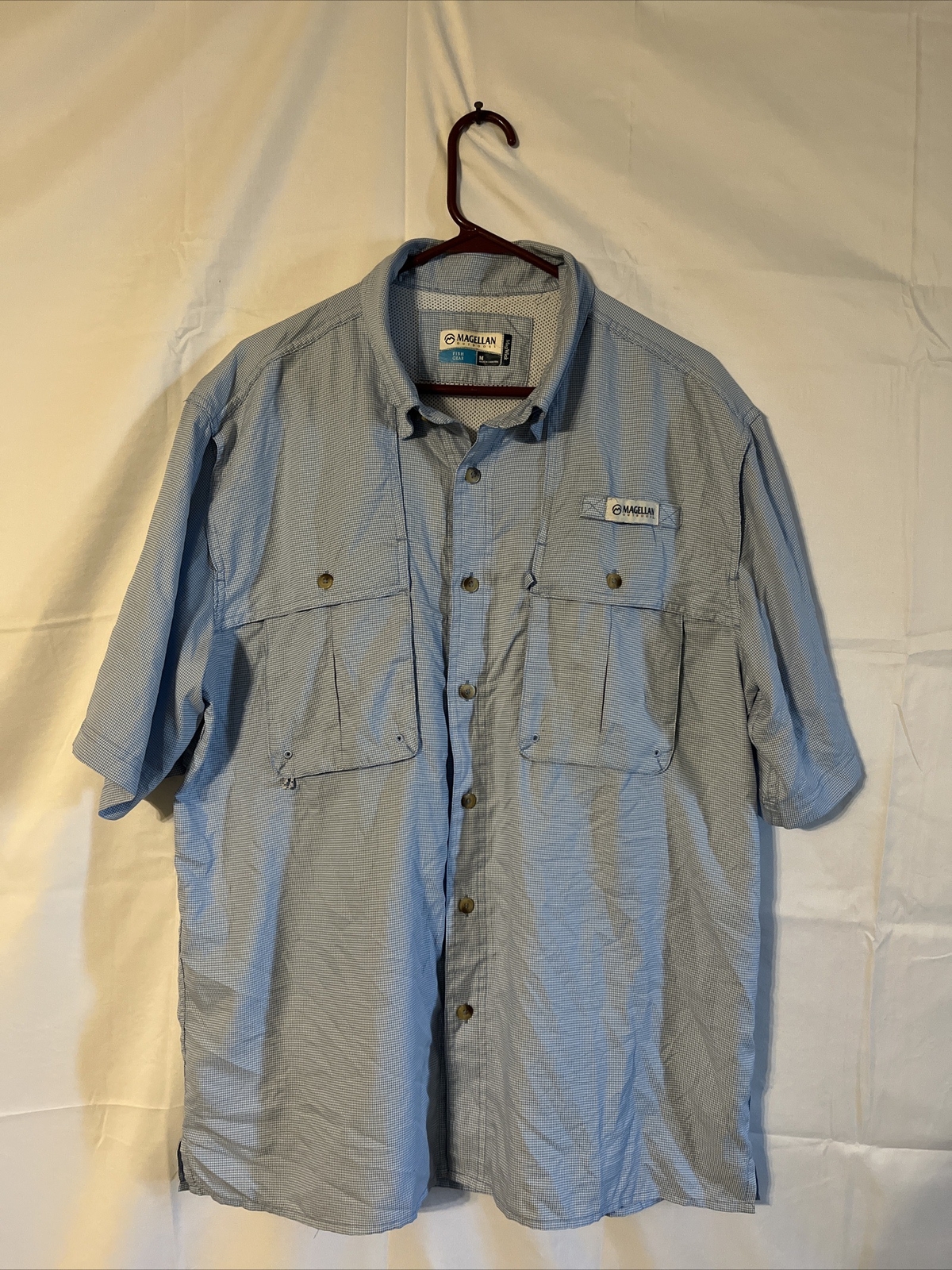 Magellan Outdoors Angler Fit Fish Gear Mag Wick Men's Size Medium Shirt ...