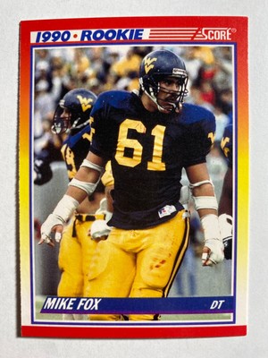 1990 SCORE #644 MIKE FOX ROOKIE NM-MT NFL FOOTBALL CARD | eBay