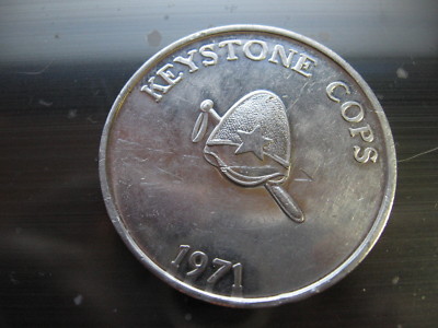 keystone cops hat 1971 police department Mardi Gras Doubloon new ...