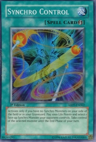 Synchro Control - ABPF-EN062 - Super Rare - 1st Edition LP YuGiOh! Absolute Pow | eBay