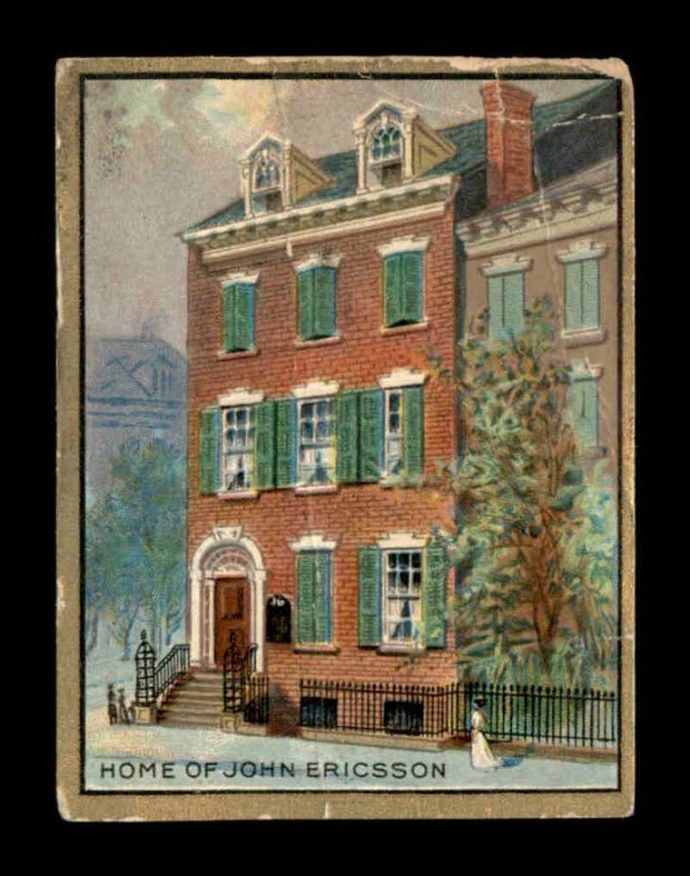 1911 Helmar Historic Homes #21 Home of John Ericsson T69 FAIR X3103099 ...