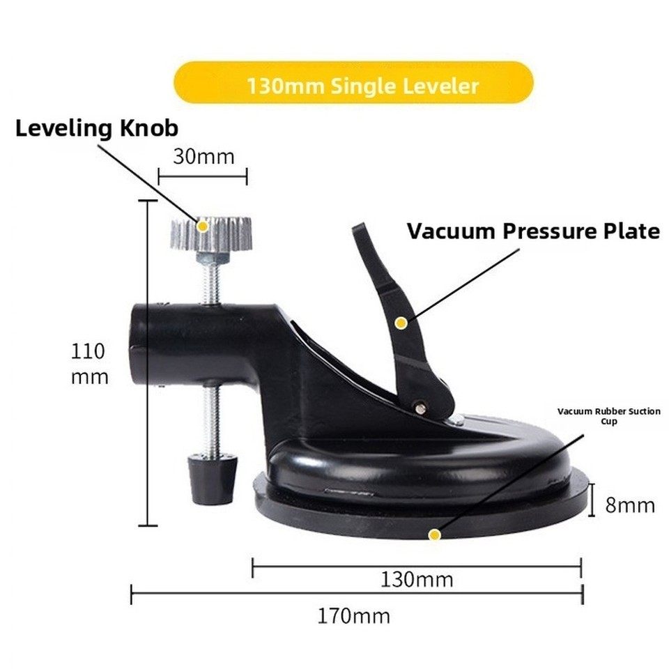 Large Tile Leveler with Suction Cup for Seamless Wall Mounting of Stone ...