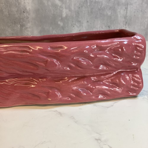 Vintage Hartrox Log Planter Pink Pottery Retro Plant Pot Mid century ...