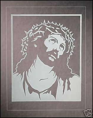 Catholic Window Decal Cling ECCE HOMO Jesus ~white~ | eBay