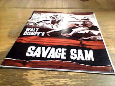 DISNEY SAVAGE SAM PROMO UK CINEMA PRESS BOOK SYNOPSIS SHEET Brian Keith ...