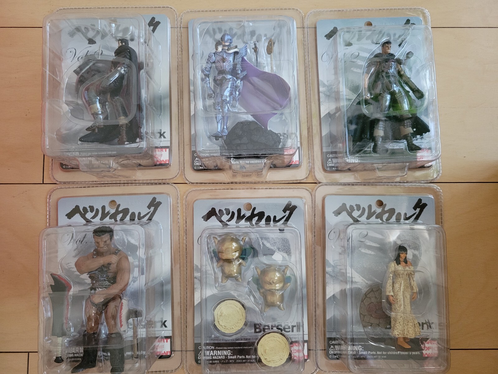 Berserk ART OF WAR mini figure Vol.2 Guts Casca Griffith Zodd KURI PUCK ...