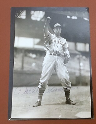 Walker Cooper Signed 5x7 Jim Rowe Photo St. Louis Cardinals-New York ...