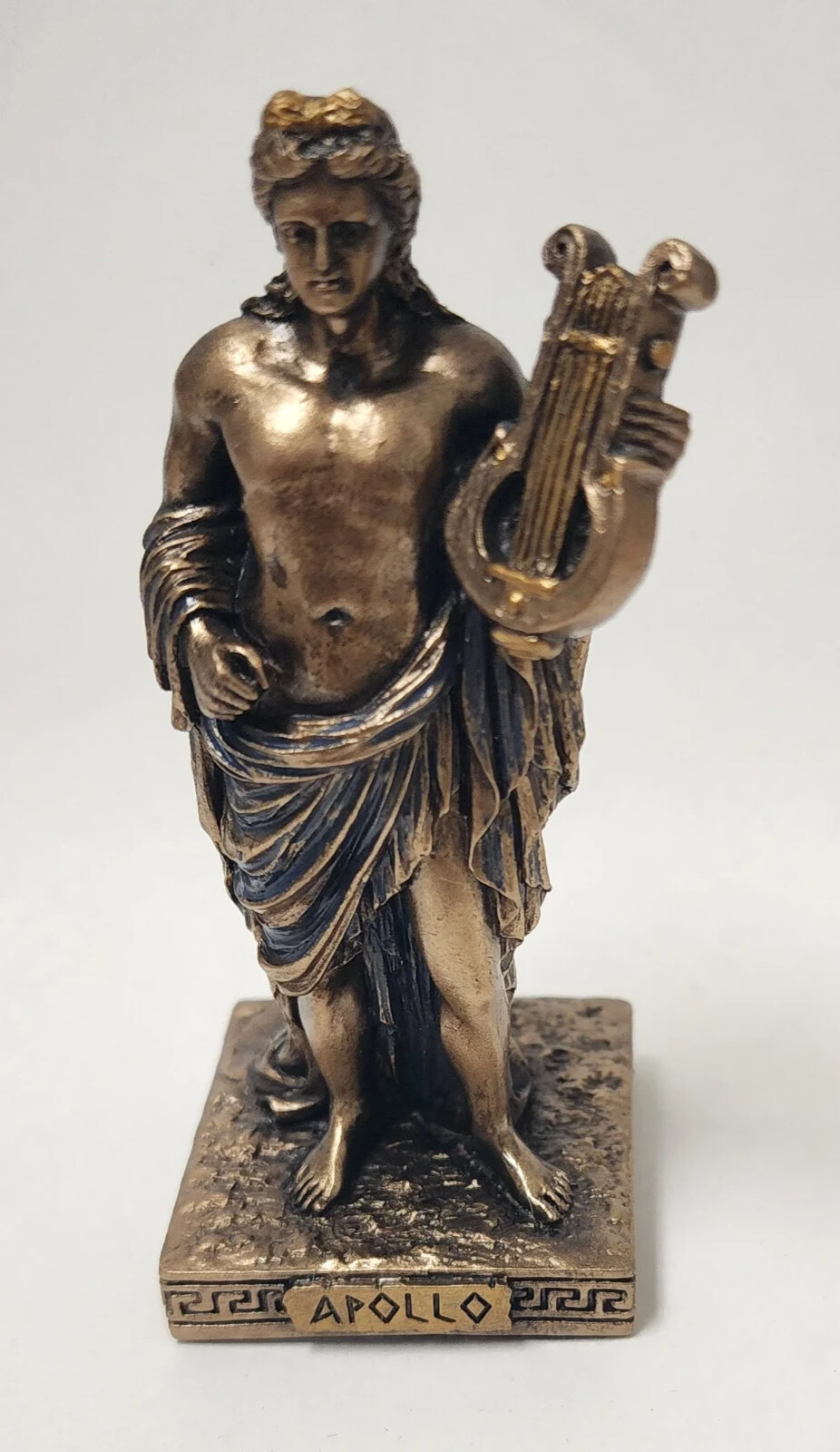 Bronze Finish God Apollo Mini Statue- 3.5" Mini Altar Statue Veronese ...