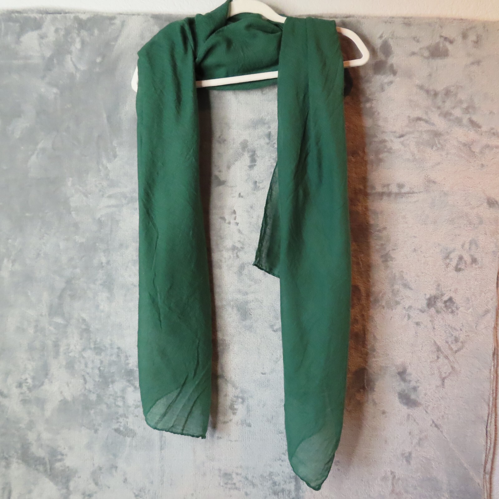 FOREST GREEN Scarf Shawl Wrap Lightweight Sheer Nature Classic Fashion ...