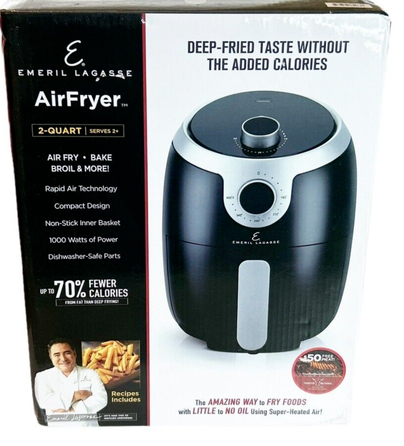 Emeril Lagasse Black 5quart Digital Air Fryer Ebay