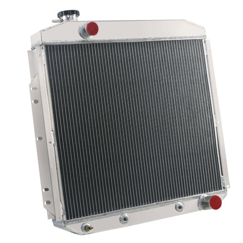 4 Row Aluminum Radiator For 1953-1956 55 Ford F100 F250 F350 Chevy V8 3 ...