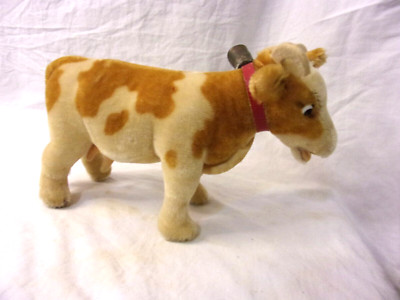 Steiff Cow with Bell Tag Good Condition 13 " Long Good Condition | eBay