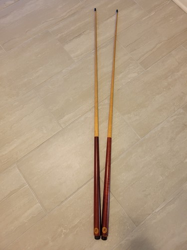 2 Vintage Antique Brunswick Balke Collender Co. pool Cue stick Pair ...